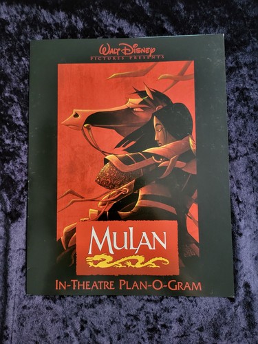 Walt Disney's Mulan - In Theatre Plan O Gram | eBay