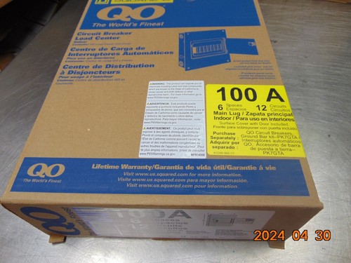 Square D QO 100-Amp Panel 6-Space 12-Circuit Indoor QO612L100DS Load ...