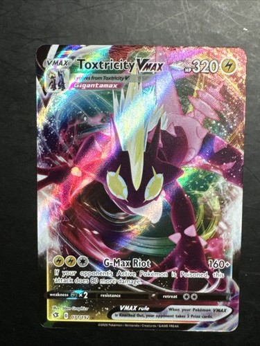 Pokemn SWSH Rebel Clash Toxicity V Ultra Rare 071/192 NM | eBay UK