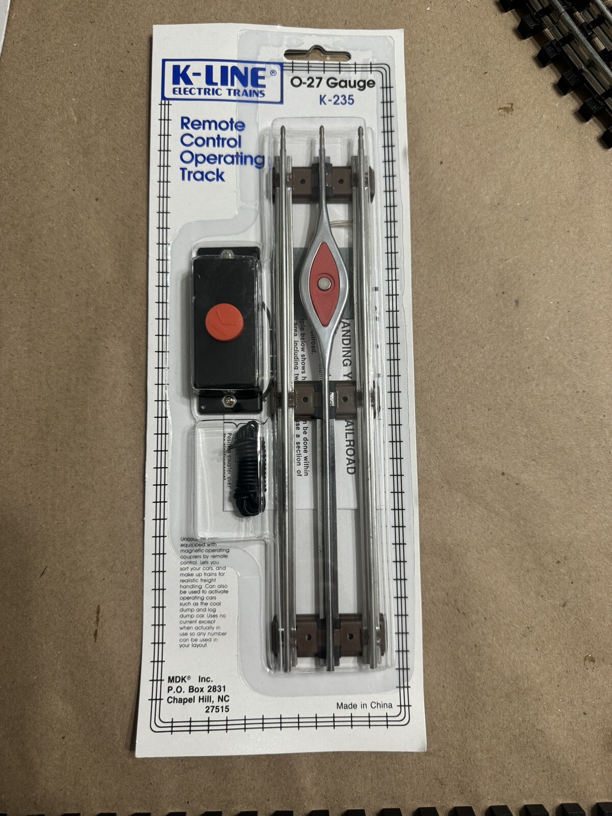 K-Line Remote Control Operating Track K-235 O-27 Gauge SEALED | eBay