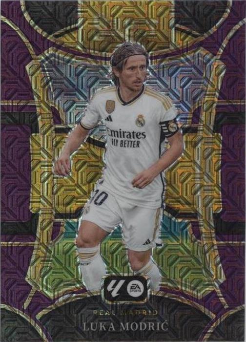2023-24 Panini Select La Liga - Mezzanine Luka Modric #169 Purple Mojo ...