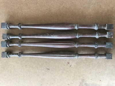 Set of 4 Tall Clock Hood Columns in Mahogany | eBay