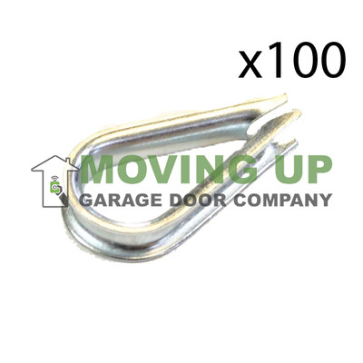 Tear Drop Cable Thimbles 3/16" Lot of 100 Aircraft Cable | eBay