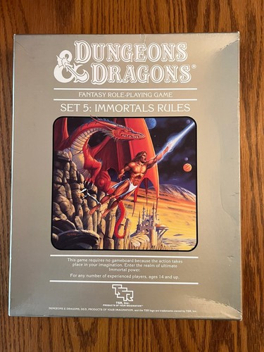 D&D Dungeons & Dragons Set 5: IMMORTAL RULES Gygax, Arneson TSR NM! | eBay