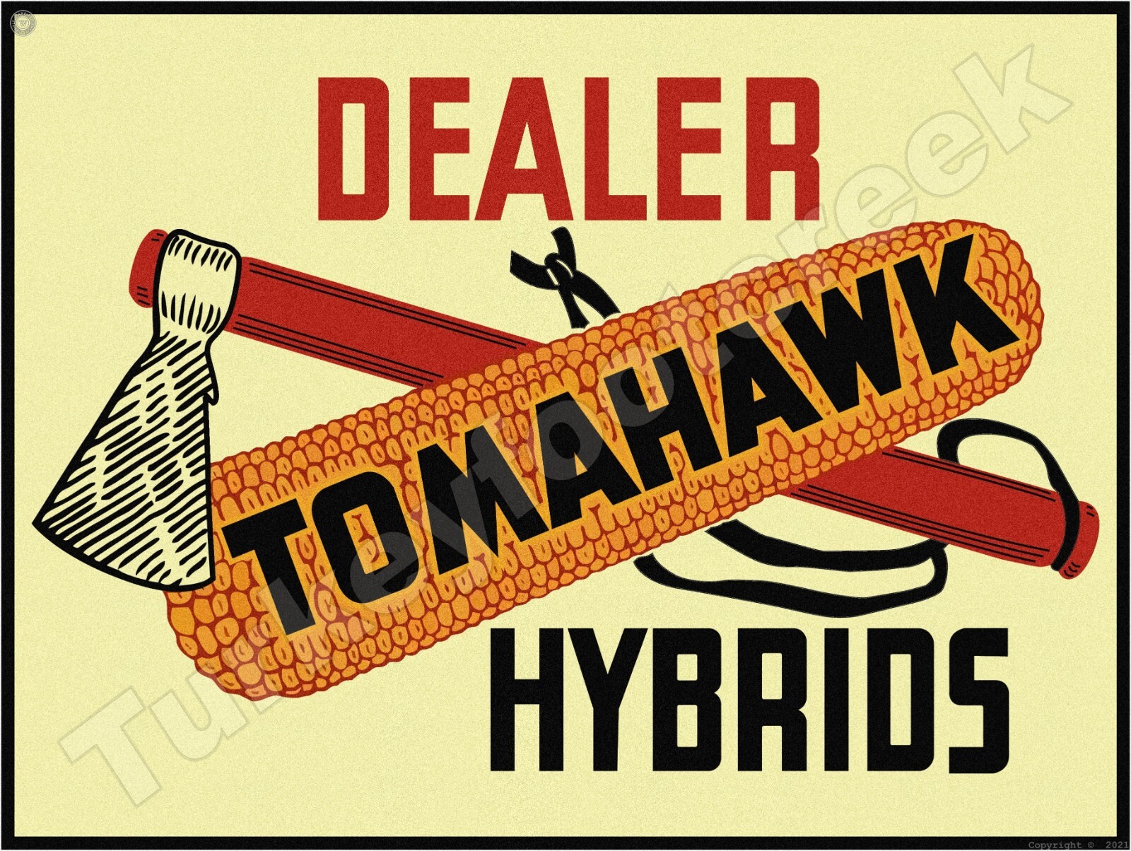 Tomahawk Hybrids Dealer 18" x 24" Metal Sign | eBay