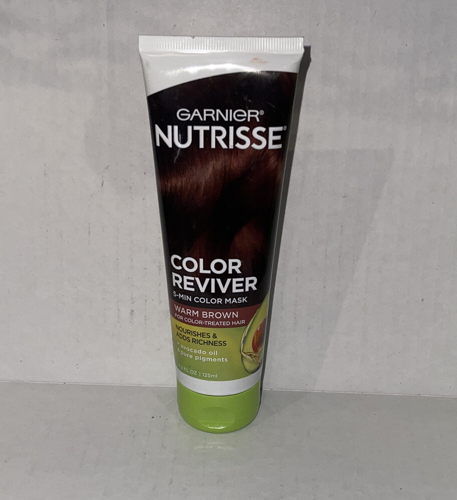 GARNIER Nutrisse Color Reviver 5 Min Hair Color Mask - Warm Brown - 4.2 ...