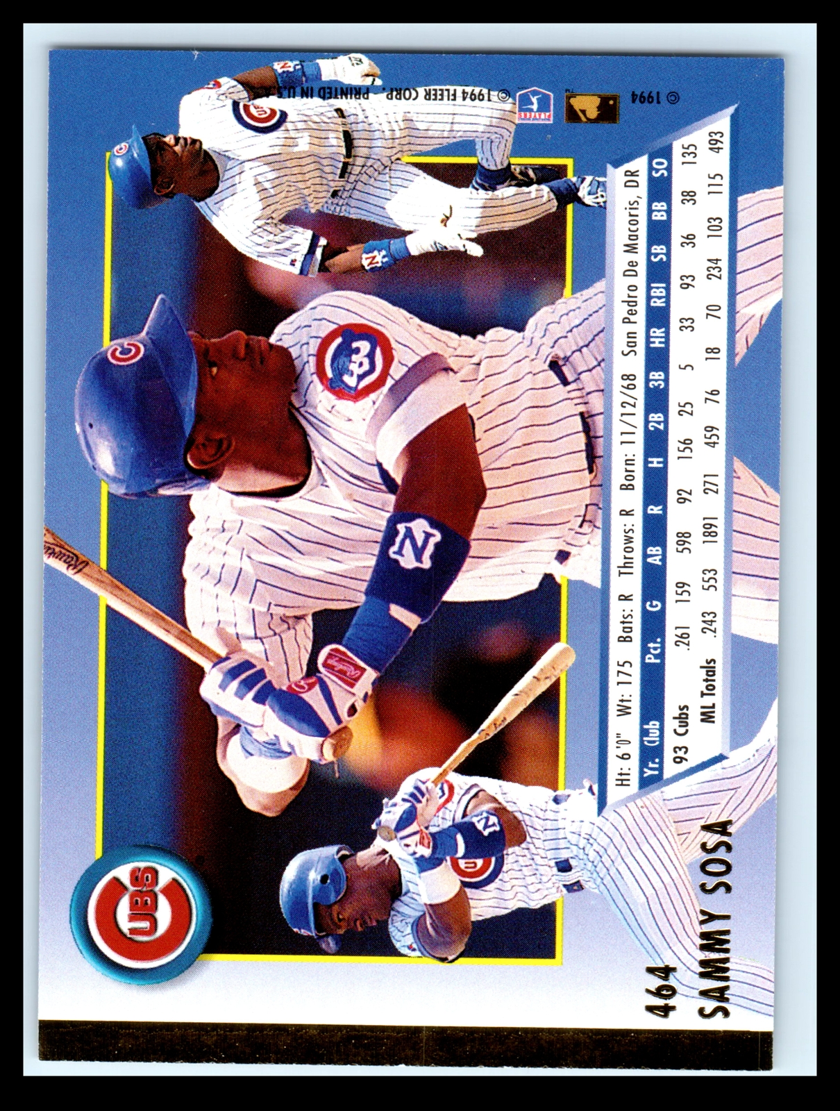 1994 Fleer Ultra - #464 Sammy Sosa for sale online | eBay