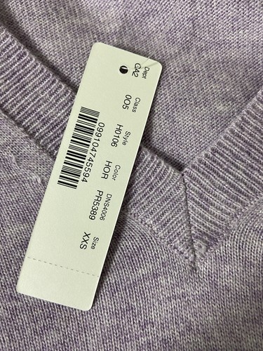 J. Crew Light Purple Wool Blend V-Neck Sweater w/ Shirt Cuff Detail ...