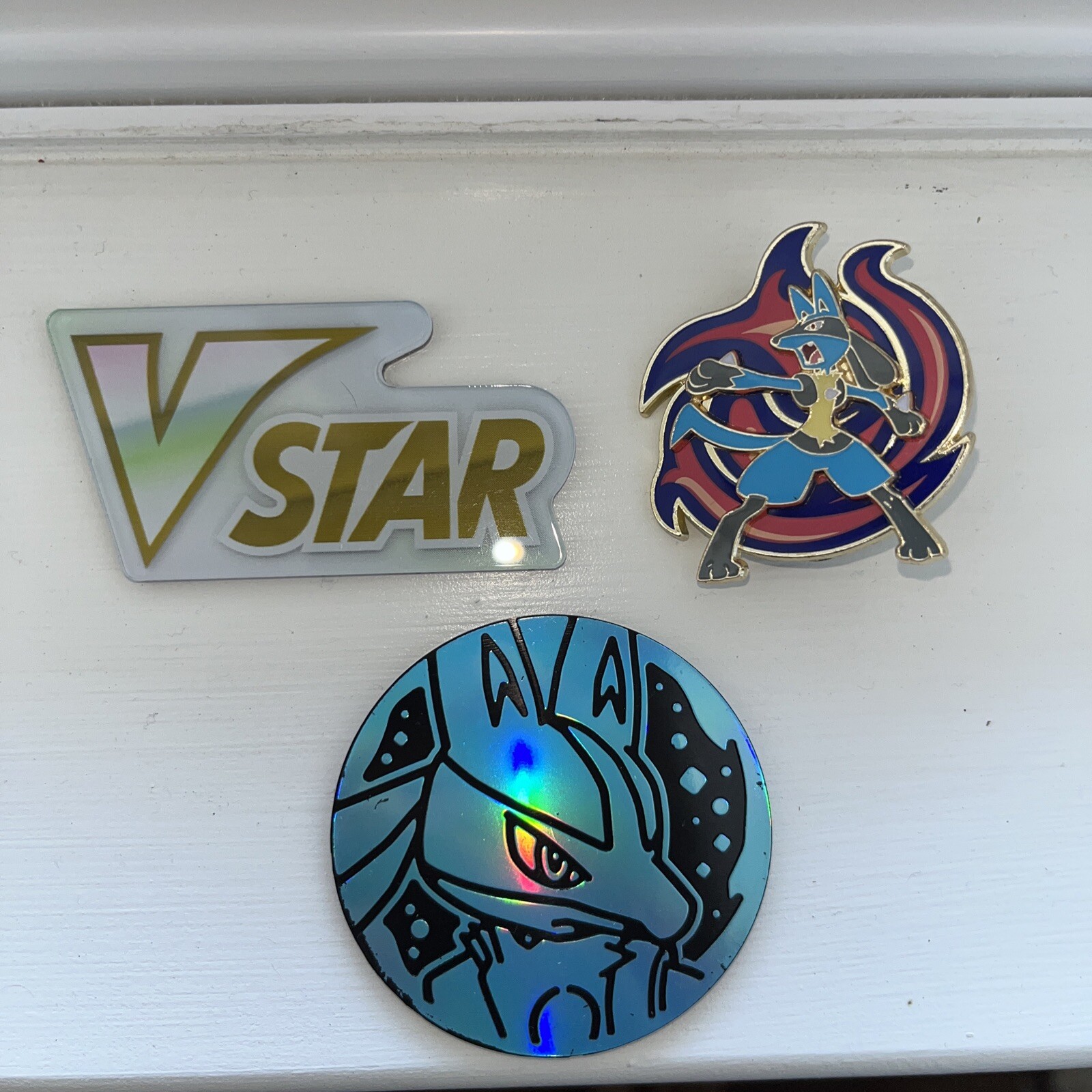 Pokemon Lucario VSTAR Collection Box PIN/COIN And FREE VSTAR marker | eBay