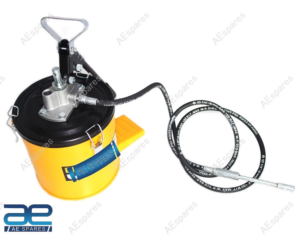 For JCB Tools High Pressure Bucket Grease Pump + 8 kg Grease Bucket ...