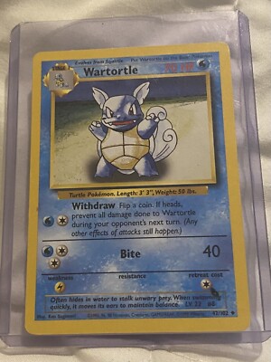 WARTORTLE Pokemon Card - 42/102 LP | eBay