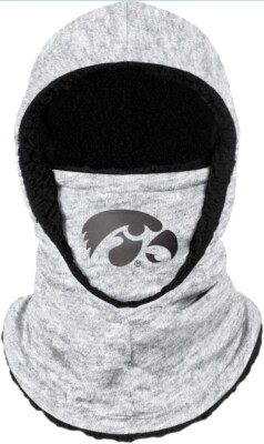 FOCO NFL Team Logo Hooded Gaiter Balaclava Face Cover Iowa Hawkeyes ...