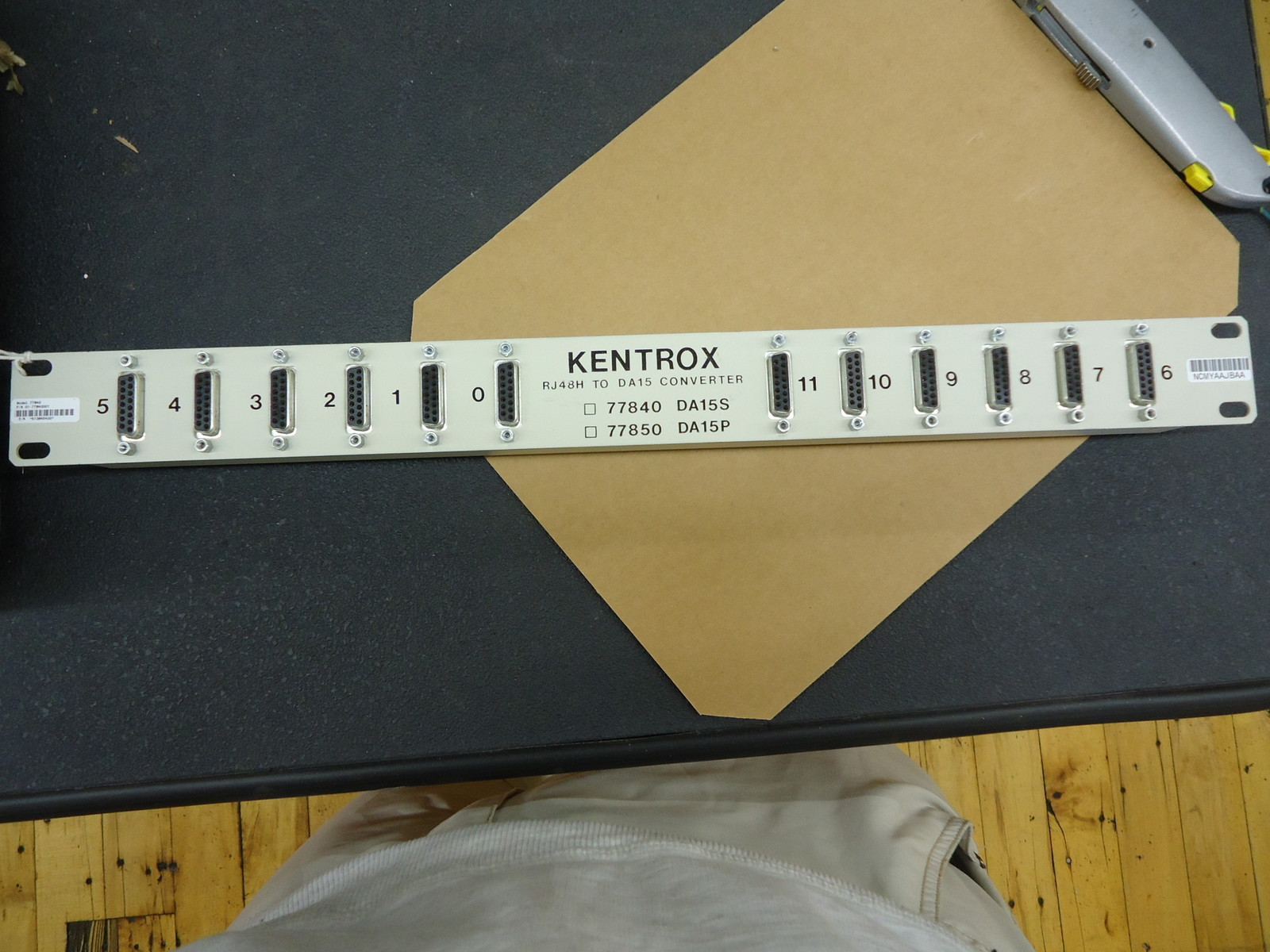 New, KENTROX, 01-77840001 RJ48H TO DA15 CONVERTER PANEL | eBay