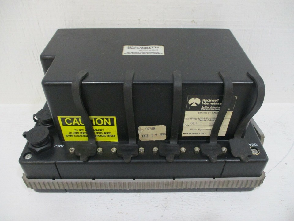 Rockwell 822-0972-001 Collins Avionics & Communications Display Vision ...