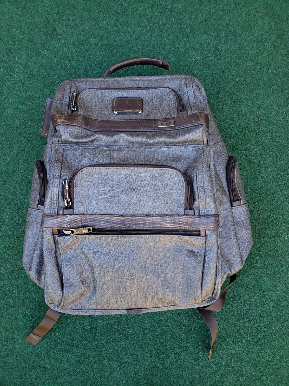 RARE Tumi Alpha 2 Brief 15" Laptop Backpack Earl Gray… - Gem