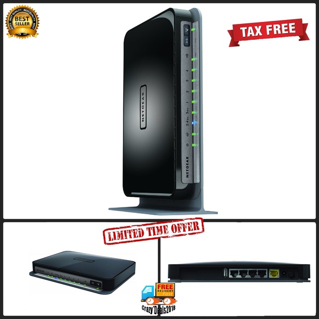 NETGEAR N750 Dual Band 4 Port Wi-fi Gigabit Router Wndr4300 for sale ...