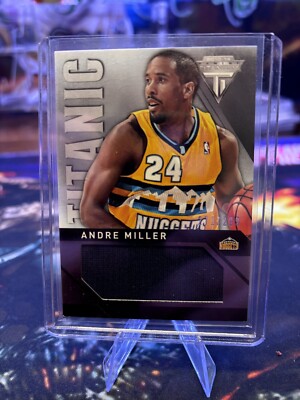 2013-14 Panini Titanium - Titanic Threads Jumbo Andre Miller #61 /299 ...