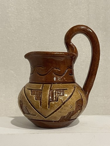 EUC Antique Pottery Mexican Vase Clay Pitcher Pot Central America ...