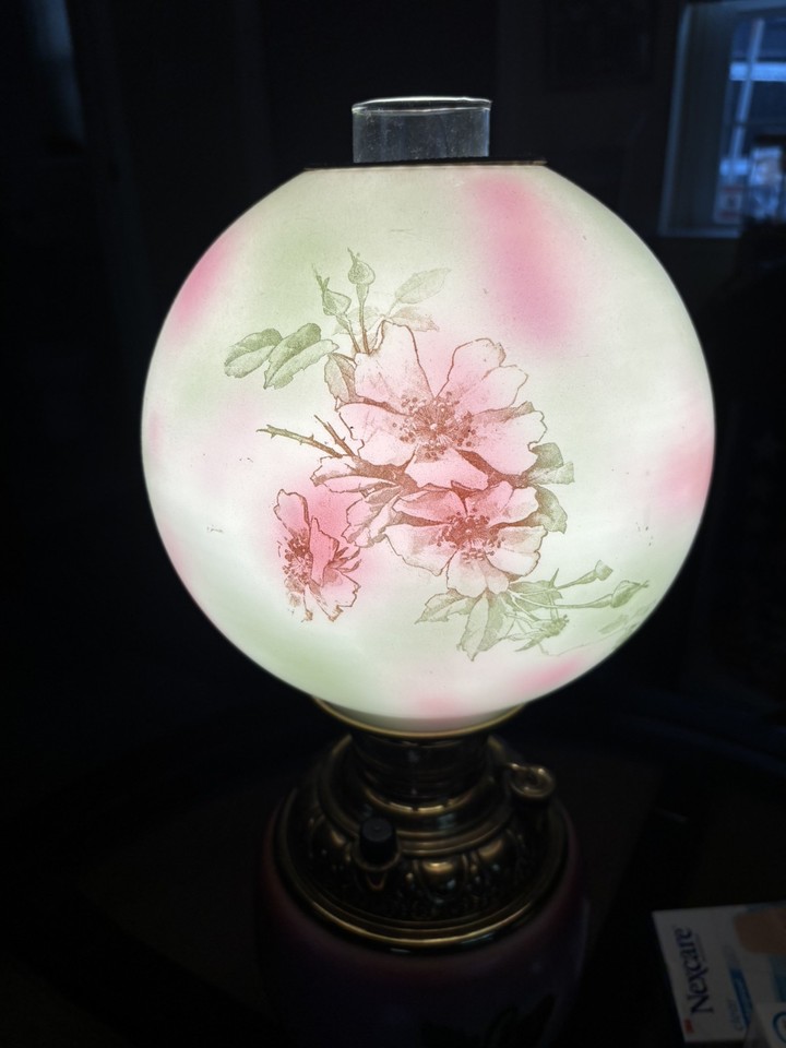 Victorian - era style parlor lamp converted to electricity | eBay
