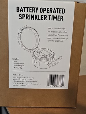Orbit 57865-28-rA Battery Operated Sprinkler Timer ~ Factory Sealed ...
