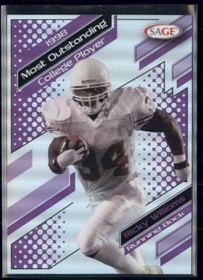 2024 SAGE Hit - Most Outstanding College Player #MOCP-RW Ricky Williams ...