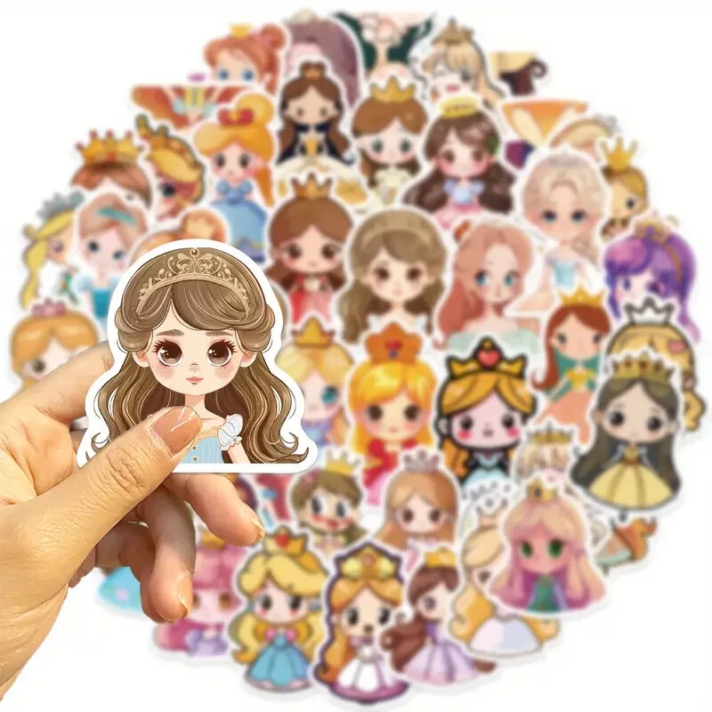 50 Cute Princess Cool Vinyl Decal Graffiti Stickers INS Skate Laptop ...