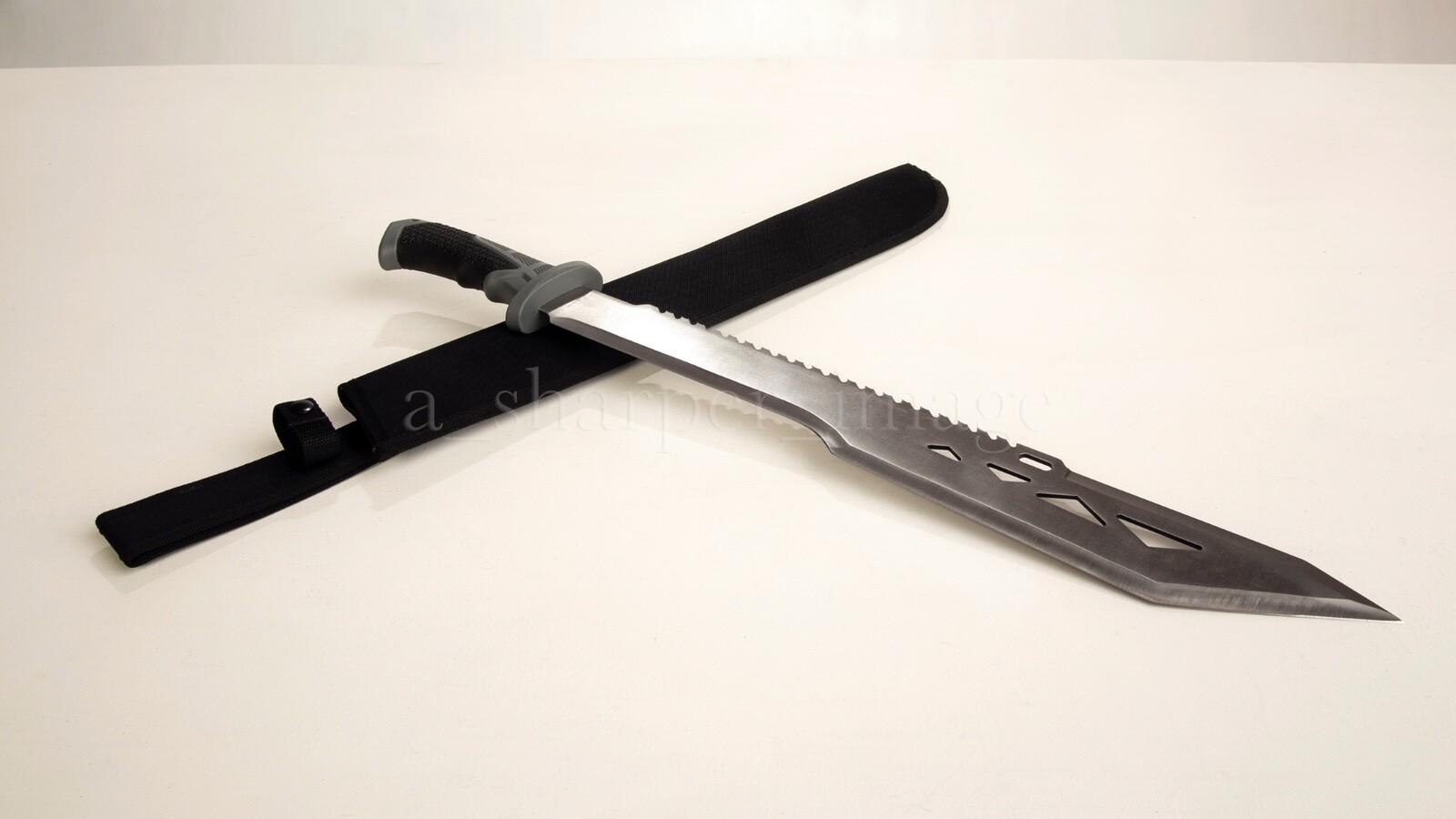 25” ‘Macho’ Machete Combat Chopper Tanto Sawback Home Defense Stainless ...