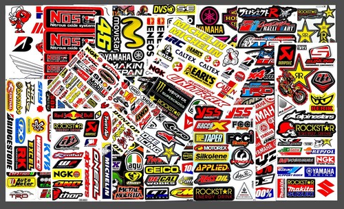 25 Sheets Lot Random Mix Set Stickers Decal Motorcycle Car Helmet ...