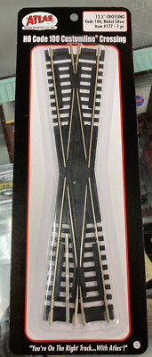 Atlas #177 HO-scale Code 100 Nickel Silver Snap-Track 12-degree ...