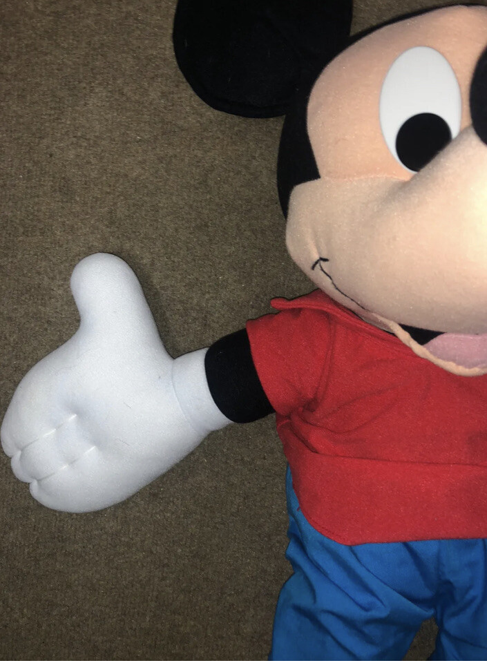 Large Stuffed Talking Mickey Mouse