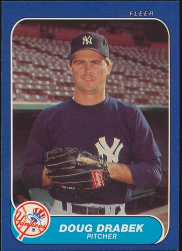1986 Fleer Update #U-36 Doug Drabek Rookie New York Yankees (a) | eBay UK