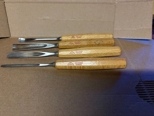 LOT OF 4 SOLINGEN GERMANY WOOD GOUGES/CHISELS | eBay