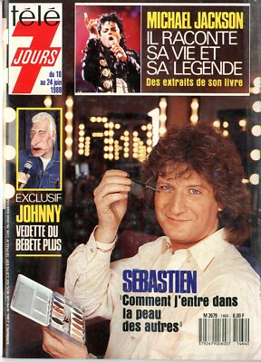 T5-Télé7jours 18/06/88 n°1464 P Sébastien M Jackson G Trigano Bébête ...