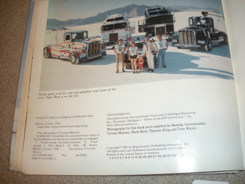 SUPER BOSS By Tyrone Malone KING OF DIESEL DRAG RACING BOOK HARD COVER ...