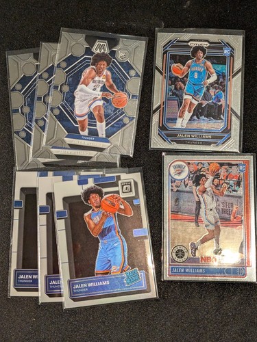 Jalen Williams Oklahoma City Thunder Rookie 8 Card Lot Prizm, Donruss ...