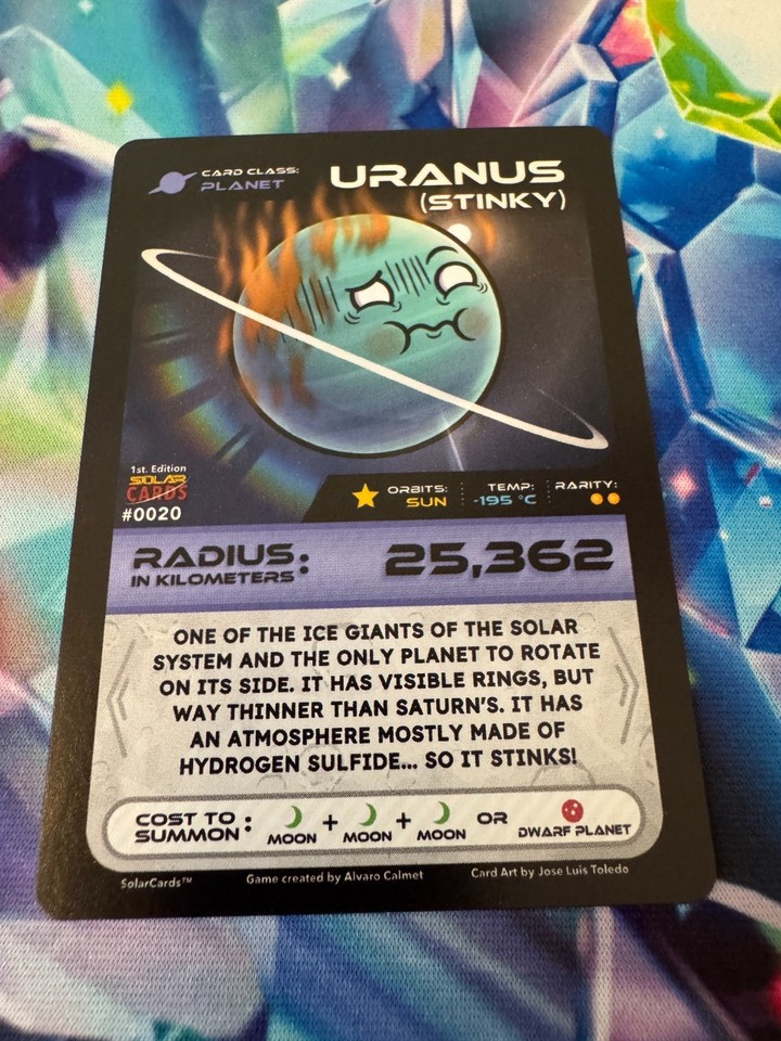 SolarCards SolarBalls 1st Edition Trading Card Game Kickstarter | eBay