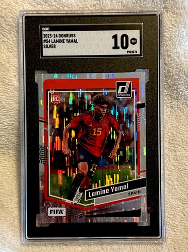 2023-24 PANINI DONRUSS SILVER PRIZM REFRACTOR LAMINE LAMAL RC SGC 10 ...