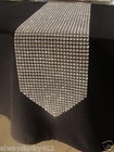 TABLE RUNNER RHINESTONE LOOK BLING SILVER, GOLD, HOT PINK/ WEDDING ...