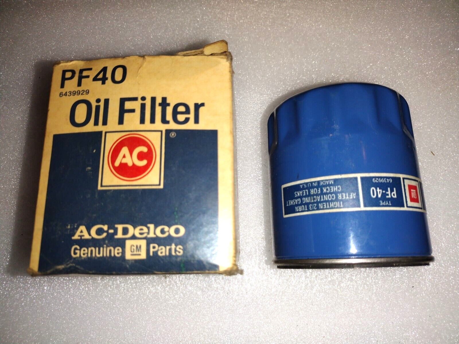 AC-Delco PF40 - cross reference oil filters | oilfilter-crossreference.com
