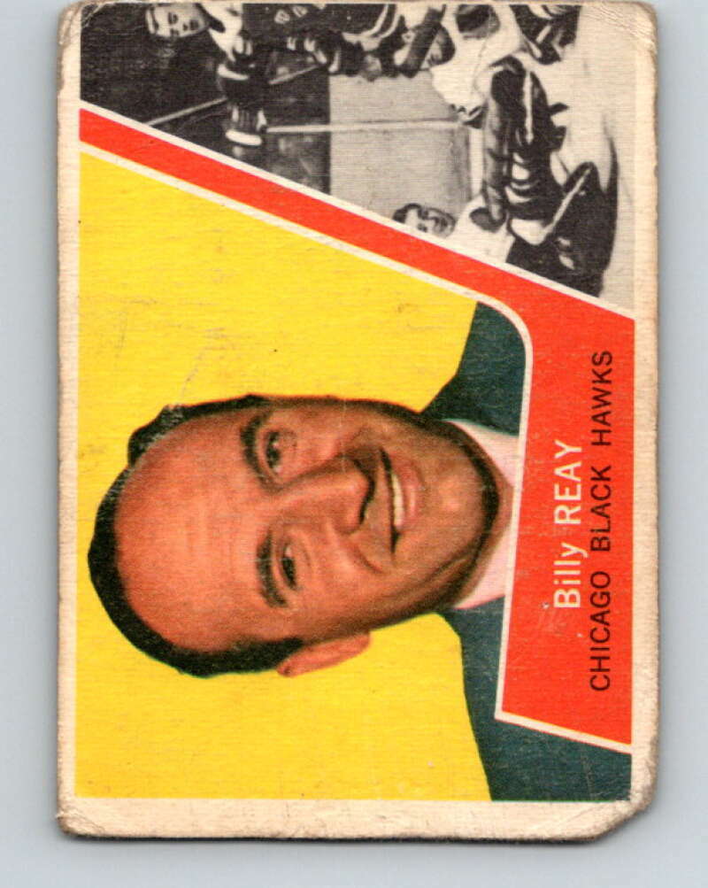 (HCW) 1963-64 Topps #22 Billy Reay NHL Blackhawks CO V401 | eBay