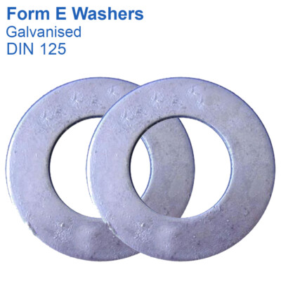 M6 M8 M10 M12 M14 M16 M18 M20 M24 M27 M30 M36 FORM E FLAT WASHERS ...