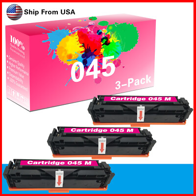 3PK 045H CRG-045H Toner Cartridge Magenta imageCLASS LBP612Cdw LBP611Cn ...