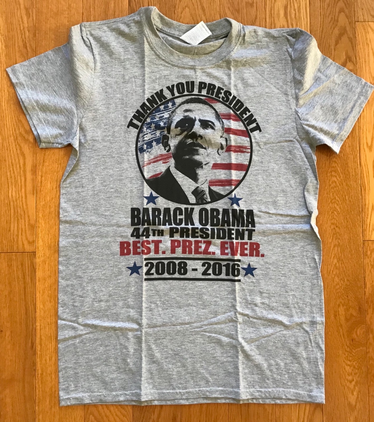 President Barack Obama t-shirt, size M men’s shirt, gray, USA, White ...