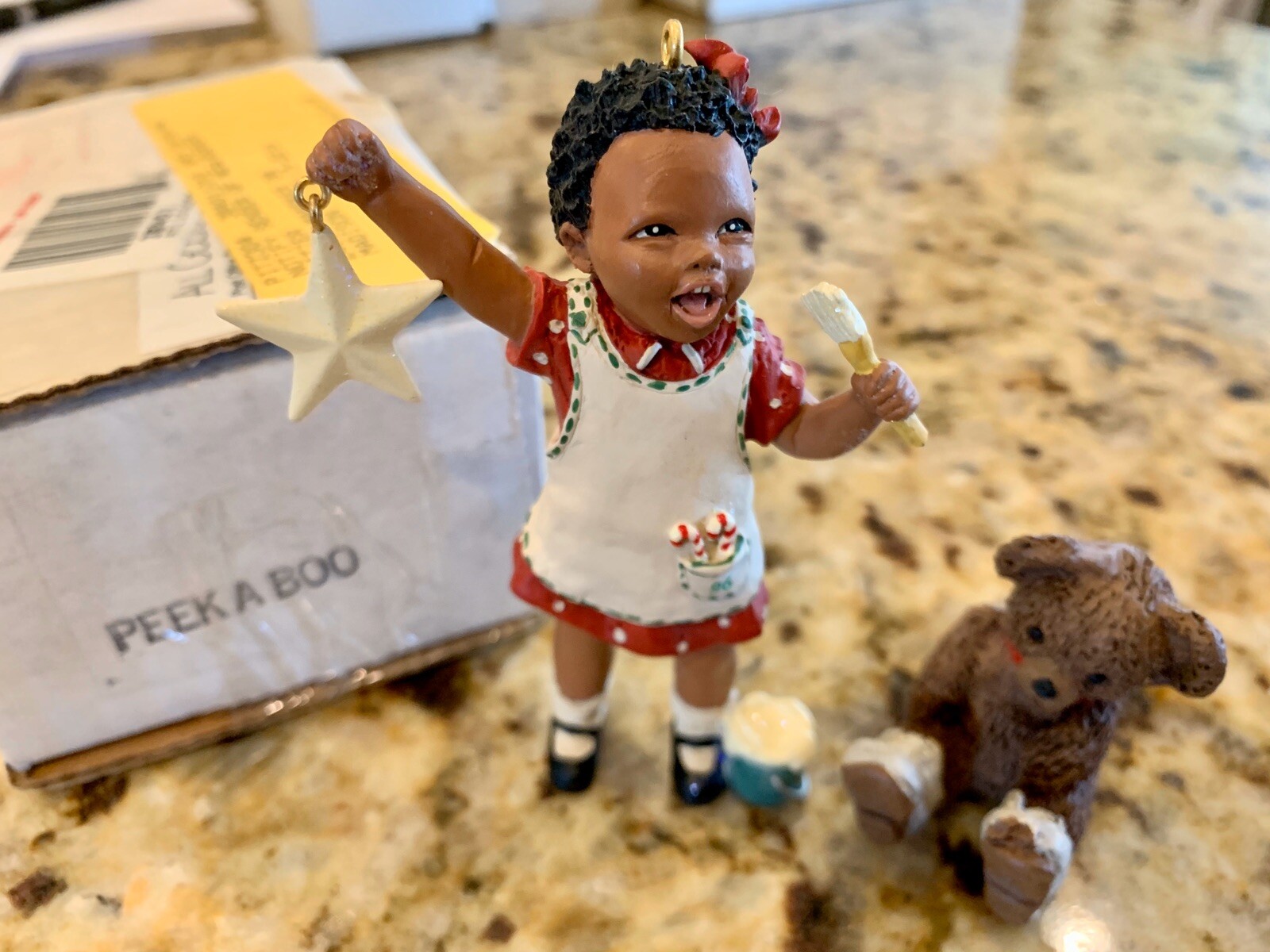 ALL GODS CHILDREN "PEEK A BOO & BEAR" MARTHA HOLCOMBE FIGURINE LIMITED ...