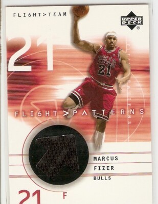 MARCUS FIZER JERSEY 2001 2002 UPPER DECK FLIGHT TEAM PATTERNS CHICAGO ...