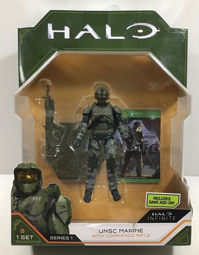 World of Halo UNSC Marine Commando Rifle 1:18 4" scale action figure ...