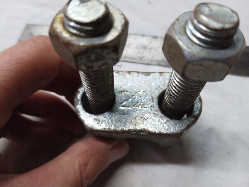 Wire Rope Clamp Grip Clips 22 mm (Zinc Plated Bulldog Cable Fixing U ...