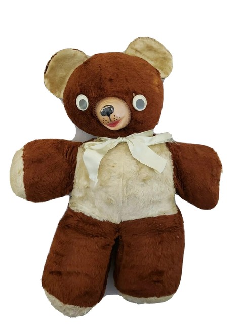 Vintage Rushton Handsome Brown Teddy Bear Plush with Rubber Snout | eBay