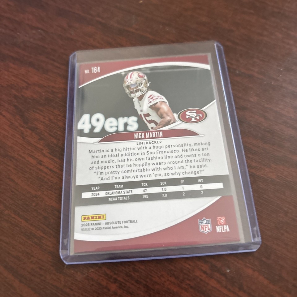 2025 Panini Absolute - Rookies Nickolas Martin #164 (RC) | eBay