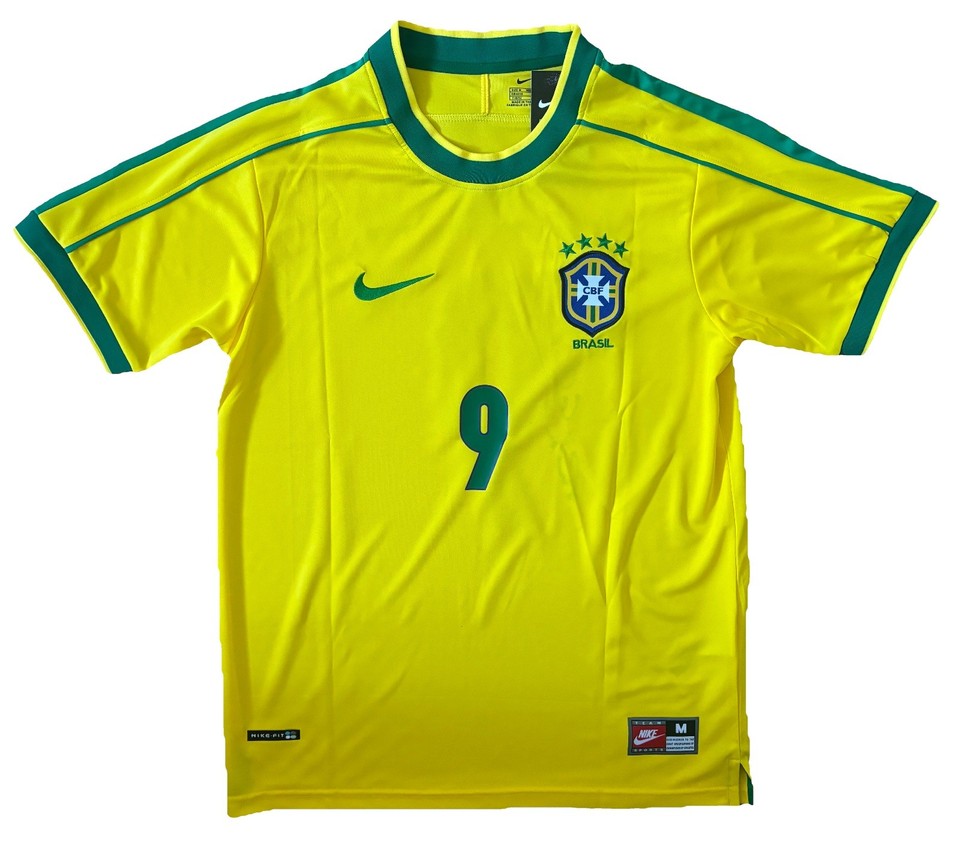 R9 RONALDO NAZARIO Hand Signed Brazil Shirt Football Legend Jersey RARE ...